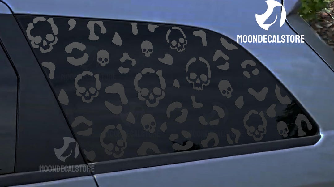Fits 2009-2020 Dodge Journey Quarter Window Skulls Leopard Cheetah ...