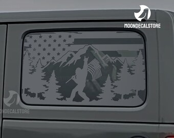 Tiny Bigfoot and Truck Decals - Etsy