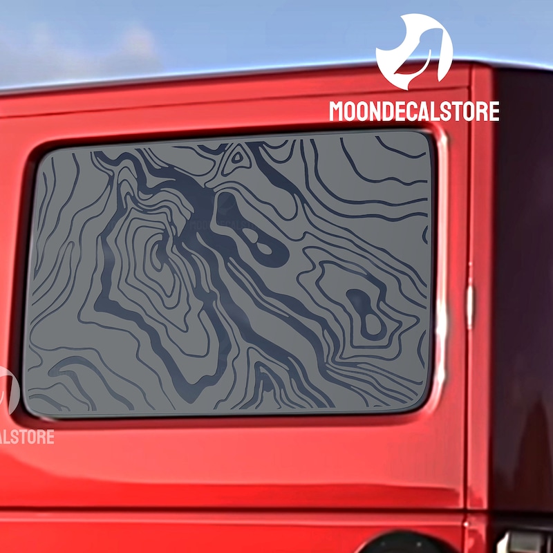 Topographic Door Jeep - Etsy