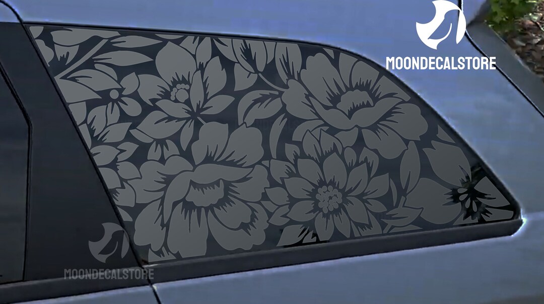 Fits 2009-2020 Dodge Journey Quarter Window Flowers Floral Decal ...
