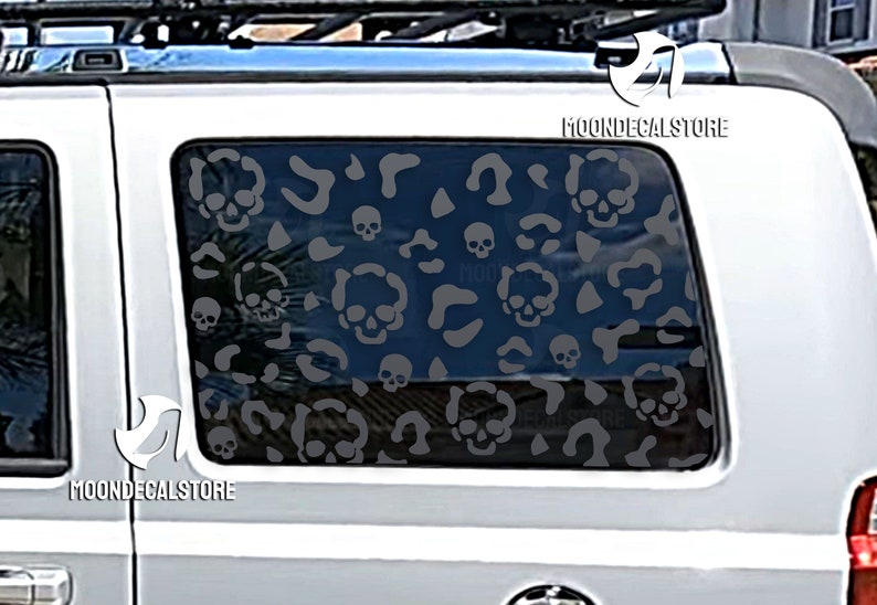 Fits 2005-2010 Jeep Commander Quarter Window Skulls Leopard Cheetah ...