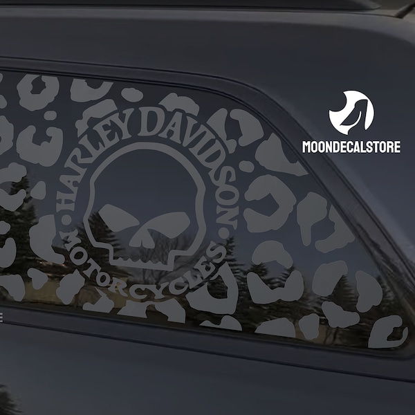 Harley Davidson Window Decal - Etsy