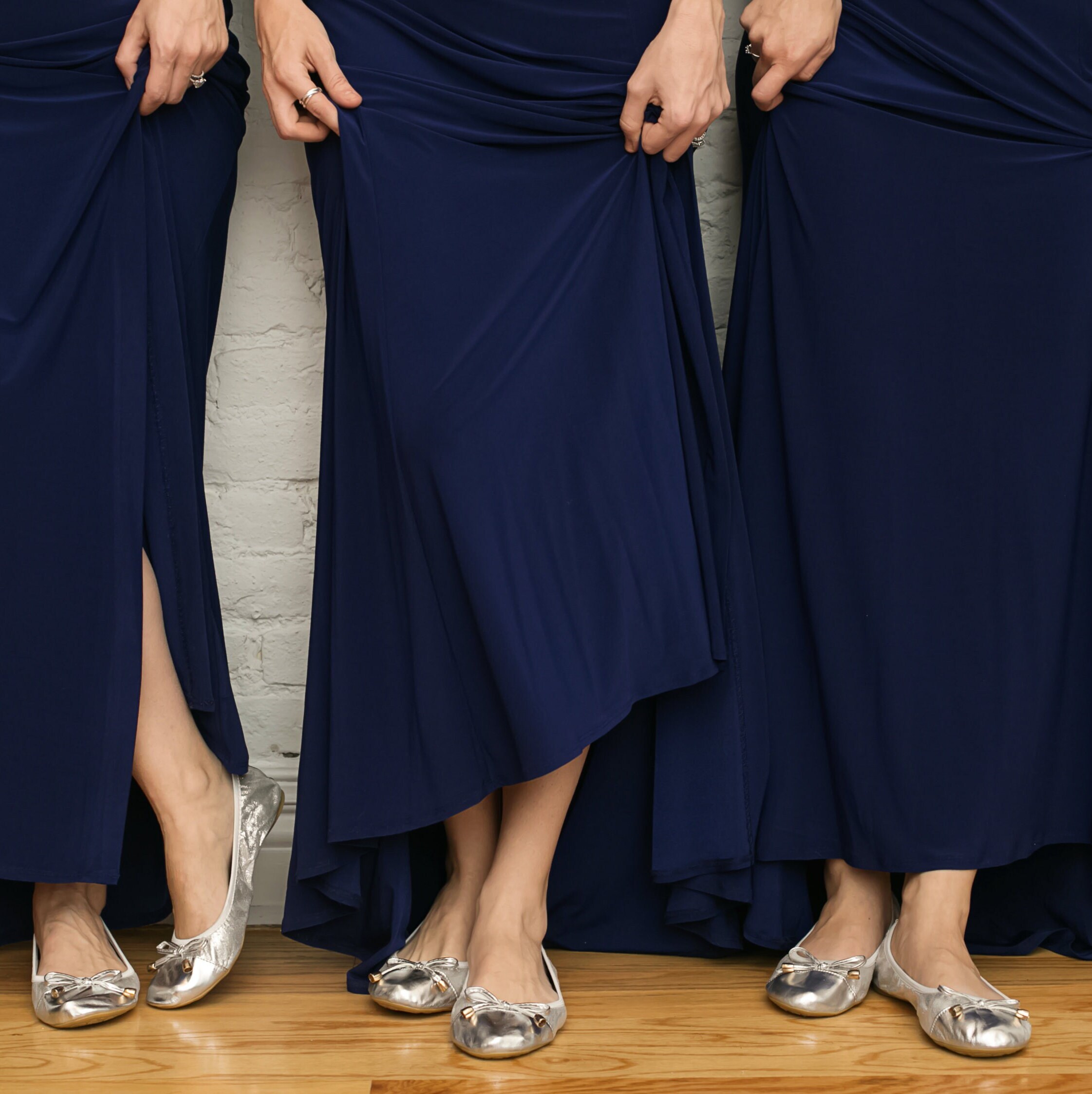 Talaria Flats Silver Luxury Foldable Ballet Flatswedding - Etsy