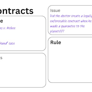 Law School Flash Cards Template / Digital Template / Editable Template ...