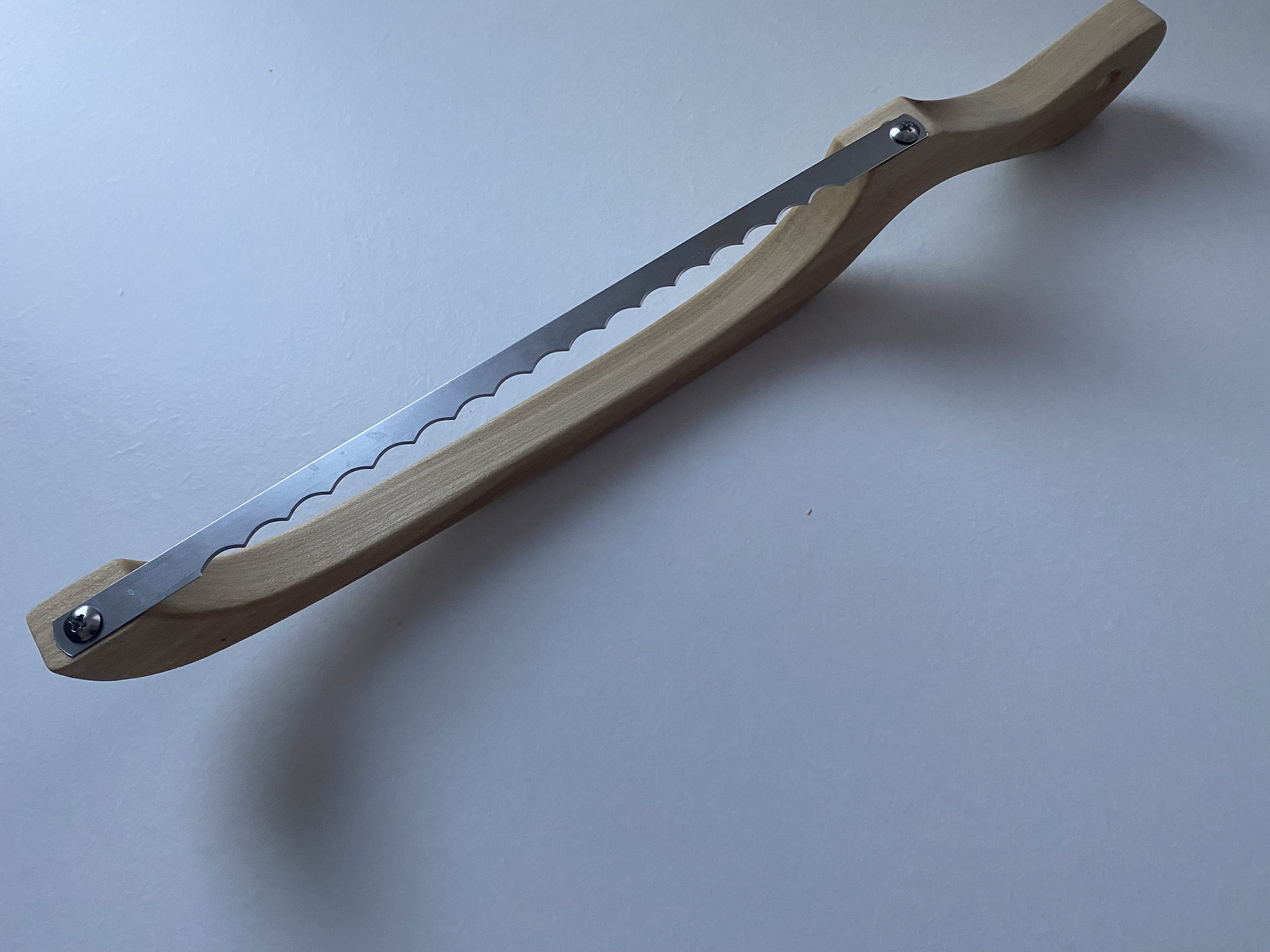 Free Shipping Wood Bread Bow Knife Sourdough Cutter Bagel Cutter Gift ...