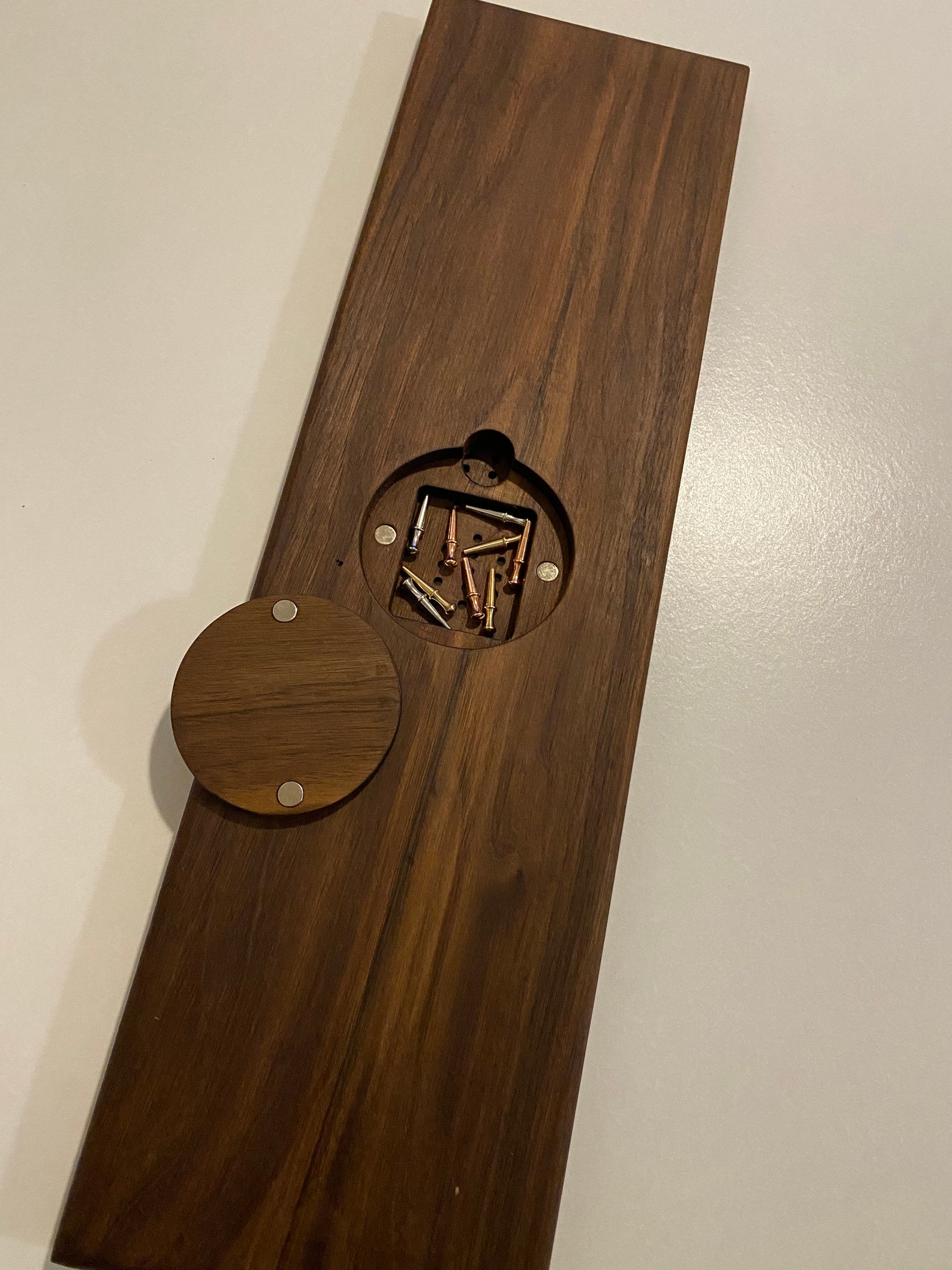Personalized Handmade Wooden Cribbage Board | Black Walnut | Maple ...