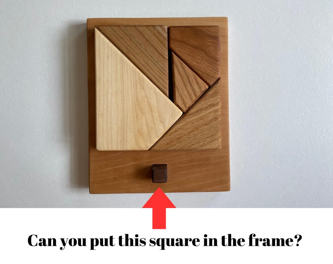 Handcrafted Square Plus Block Puzzle | Wood Strategy Board Game | Brain ...