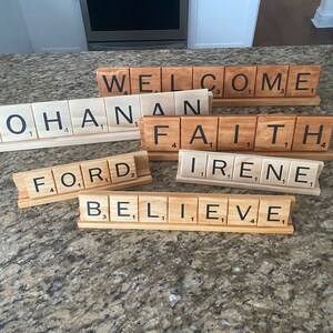 Personalized 2" Scrabble Letter Decoration | Name Decoration ...