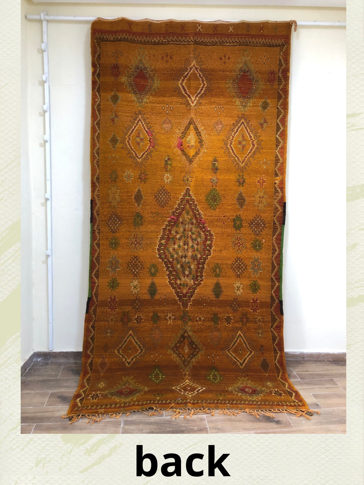 Vintage Moroccan Berber Cross Pattern Rug Handwoven Wool Handwoven ...