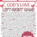 God's Love Left Right Game L Sunday School Games L Left-right Bible ...