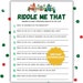 Christmas Riddles Game | Christmas Party Games | Funny Christmas Games ...