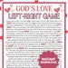 God's Love Left Right Game L Sunday School Games L Left-right Bible ...