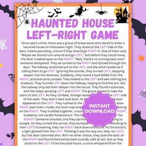 Halloween Haunted House Left-right Game L Halloween Printable Games L ...