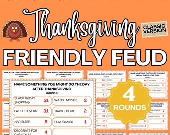Printable Thanksgiving Feud Game | Thanksgiving Friendly Feud Game ...