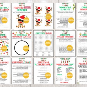 50 Christmas Games BUNDLE | Christmas Party Games | Christmas Game ...