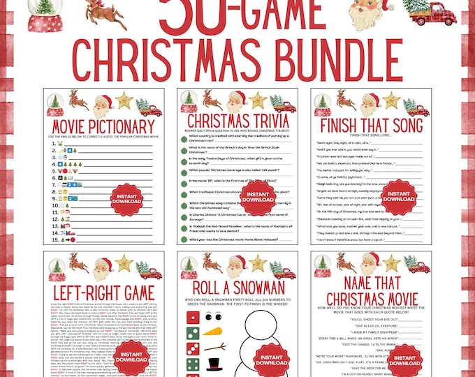 Christmas Think Fast Game - Christmas Family Games - Friendsmas Games ...