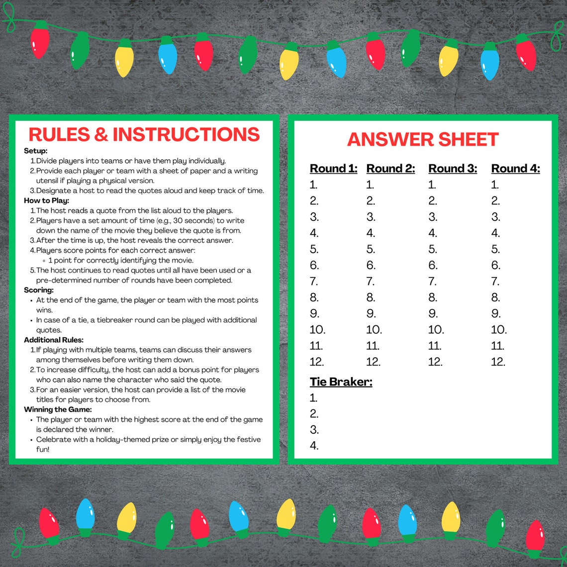 Christmas Movie Game | Name That Christmas Movie | Christmas Movie ...