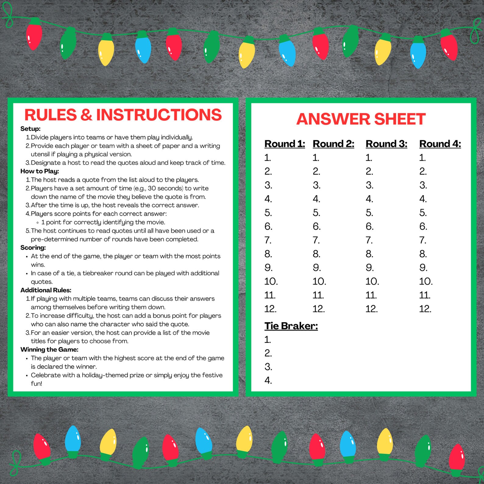 Christmas Movie Game | Name That Christmas Movie | Christmas Movie ...