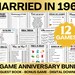 Married in 1964 Games 60th Anniversary Party Games Married in 1964 60th ...