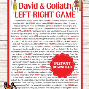 Bible Left Right Games - 5 Stories L Sunday School Church Games L Left ...