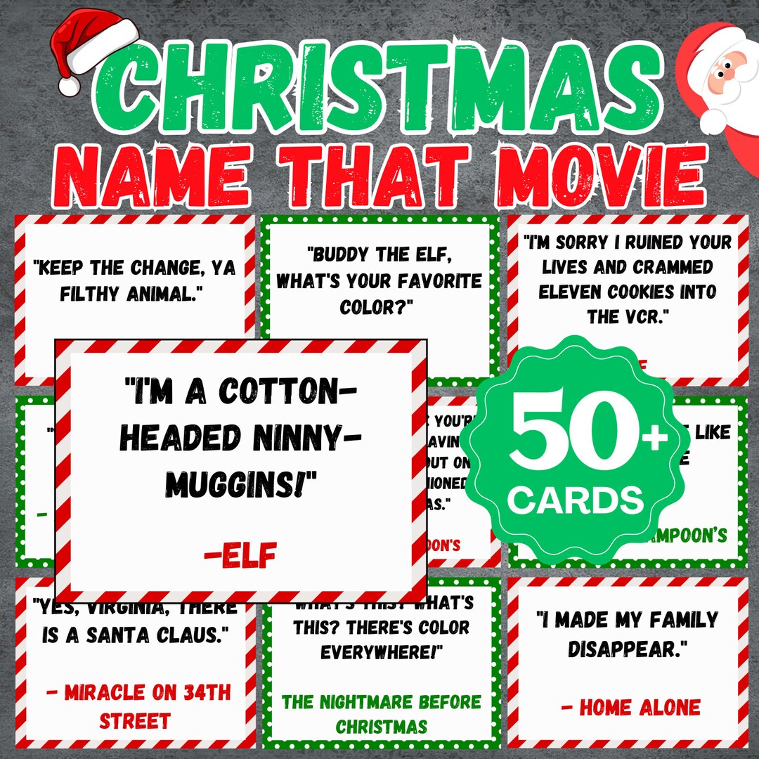 Christmas Movie Game | Name That Christmas Movie | Christmas Movie ...