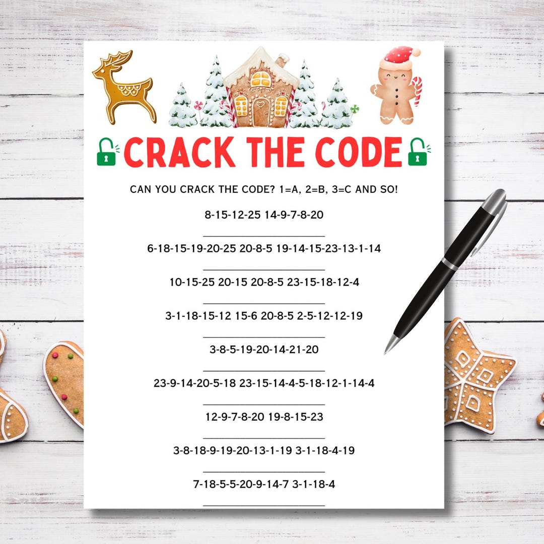 Christmas Crack the Code | Christmas Party Games | Fun Christmas Games ...