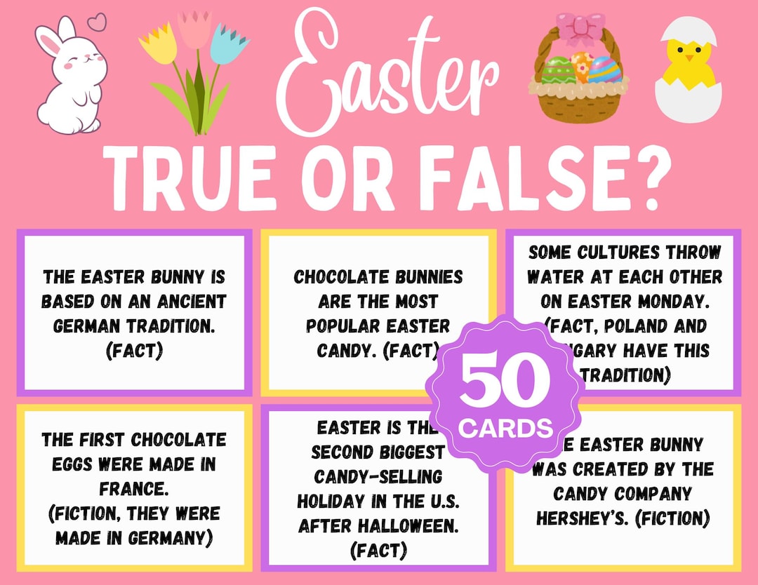 Easter Trivia Game | Easter True or False | Fun Easter Games ...