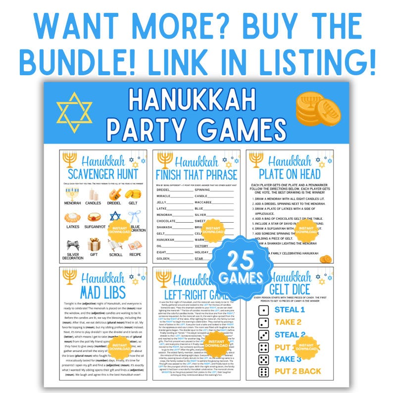 Hanukkah Riddles Hanukkah Party Games Hanukkah Games Hanukkah Riddle ...