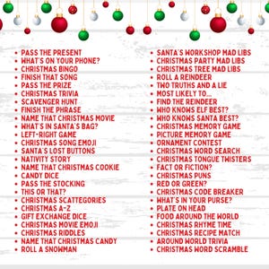 50 Christmas Party Games | Christmas Dinner Games | Printable Christmas ...
