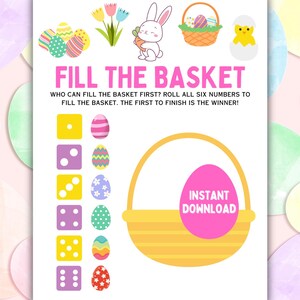 Fill the Easter Basket | Fun Easter Games | Easter Dice Game | Easter ...