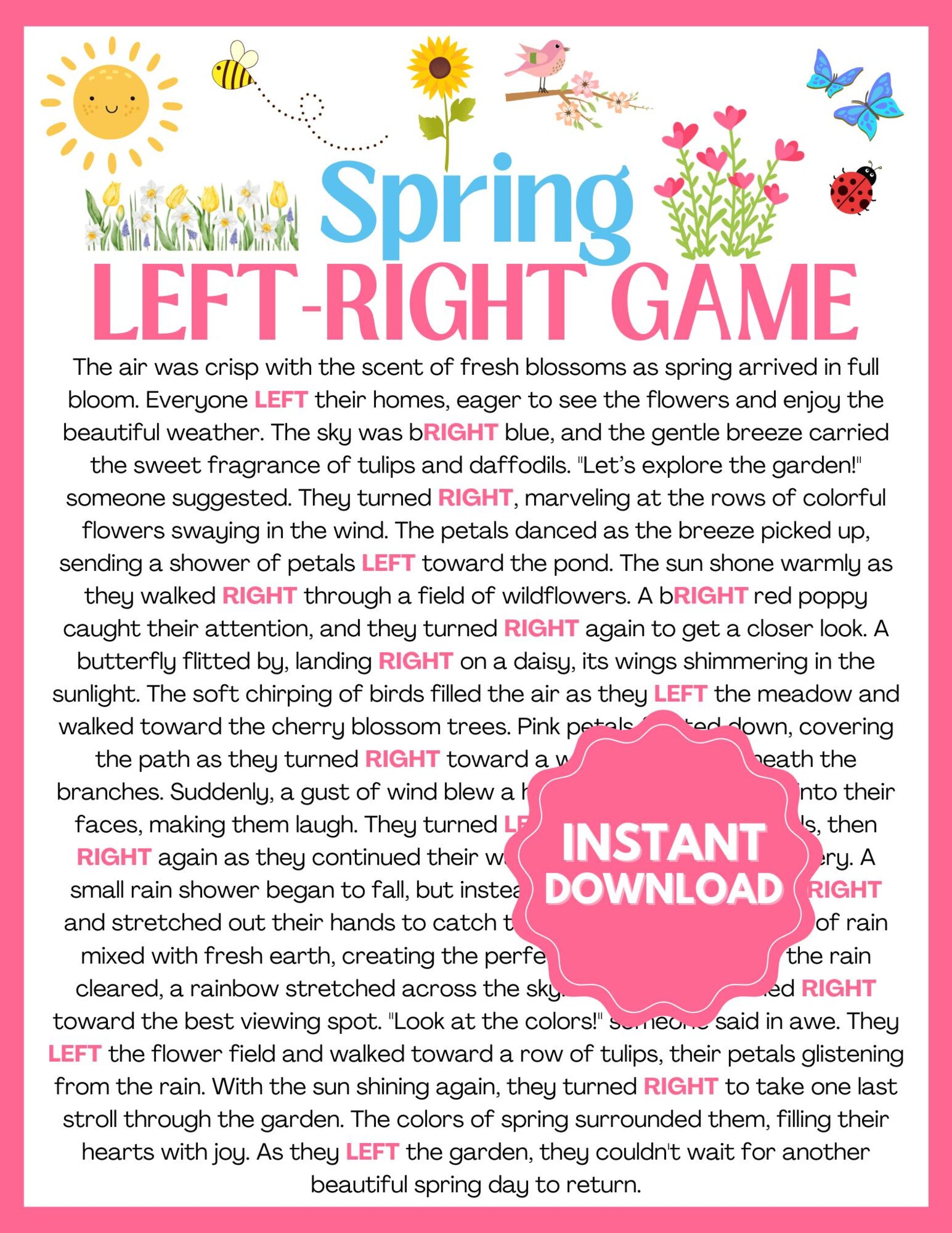 Left Right Spring Game | Spring Left-right | Left Right Spring ...