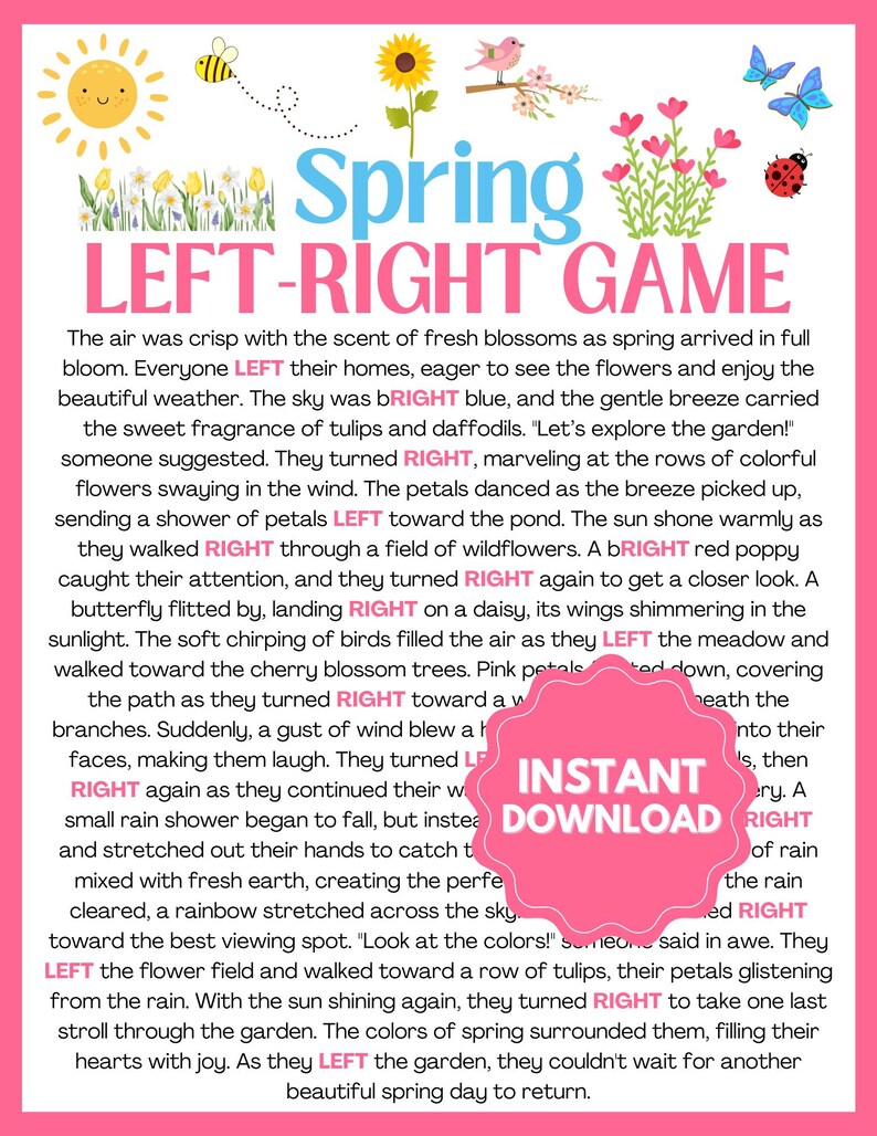 Left Right Spring Game | Spring Left-right | Left Right Spring ...