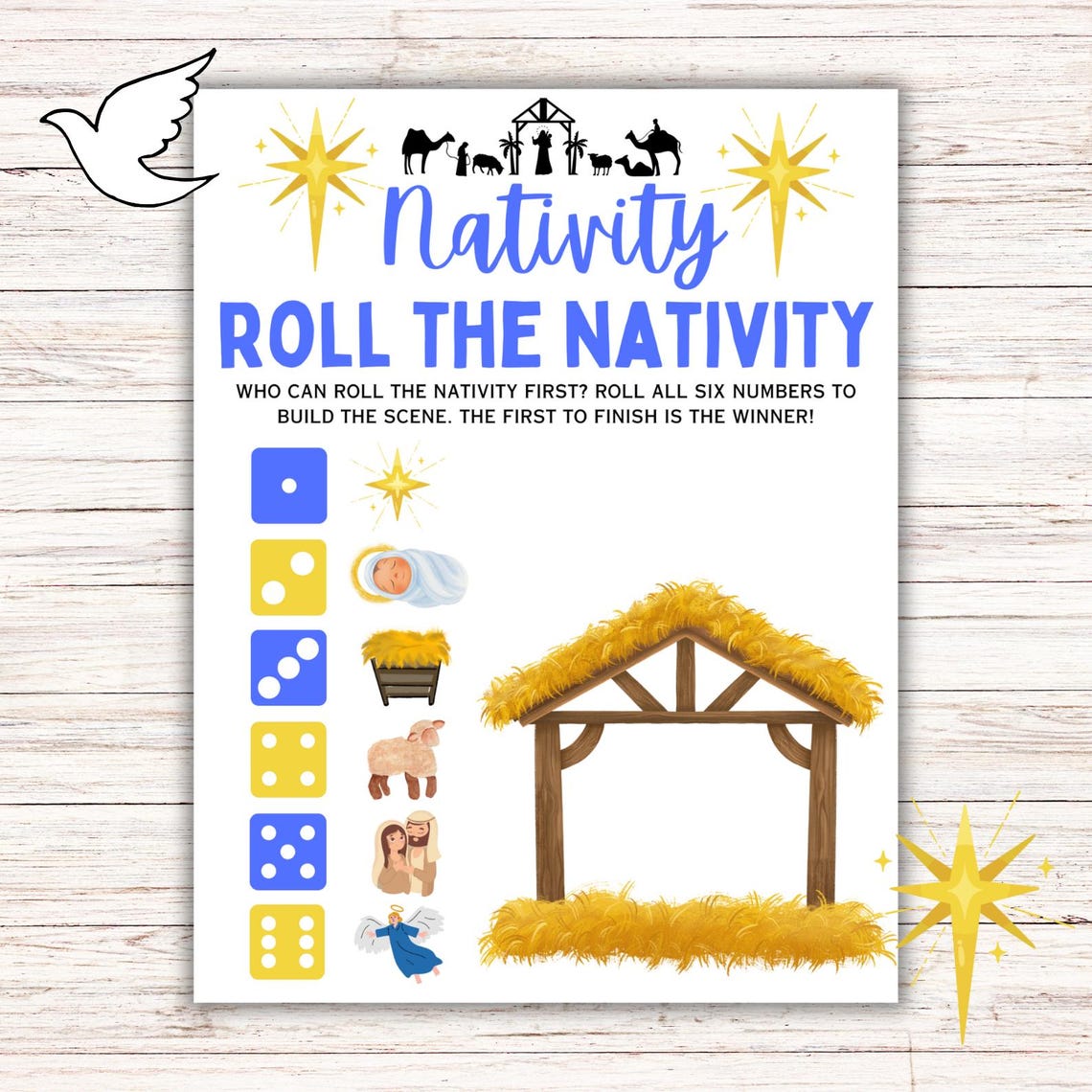 Roll the Nativity | Church Bible Games | Fun Church Games | Dice Roll ...