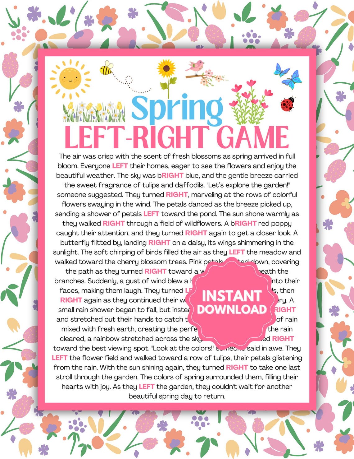 Left Right Spring Game | Spring Left-right | Left Right Spring ...