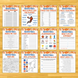 Basketball Game Bundle | 30 Basketball Party Games | Basketball Games ...