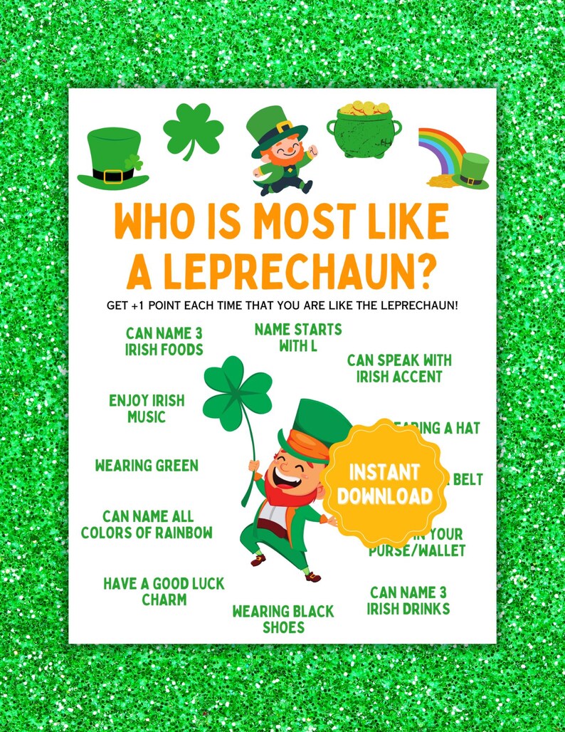 Who is Most Like A Leprechaun? | St. Patrick's Game | Fun St. Paddy's ...