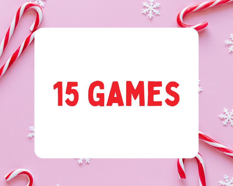 Kids Christmas Game Bundle | 15 Christmas Party Games | Printable ...