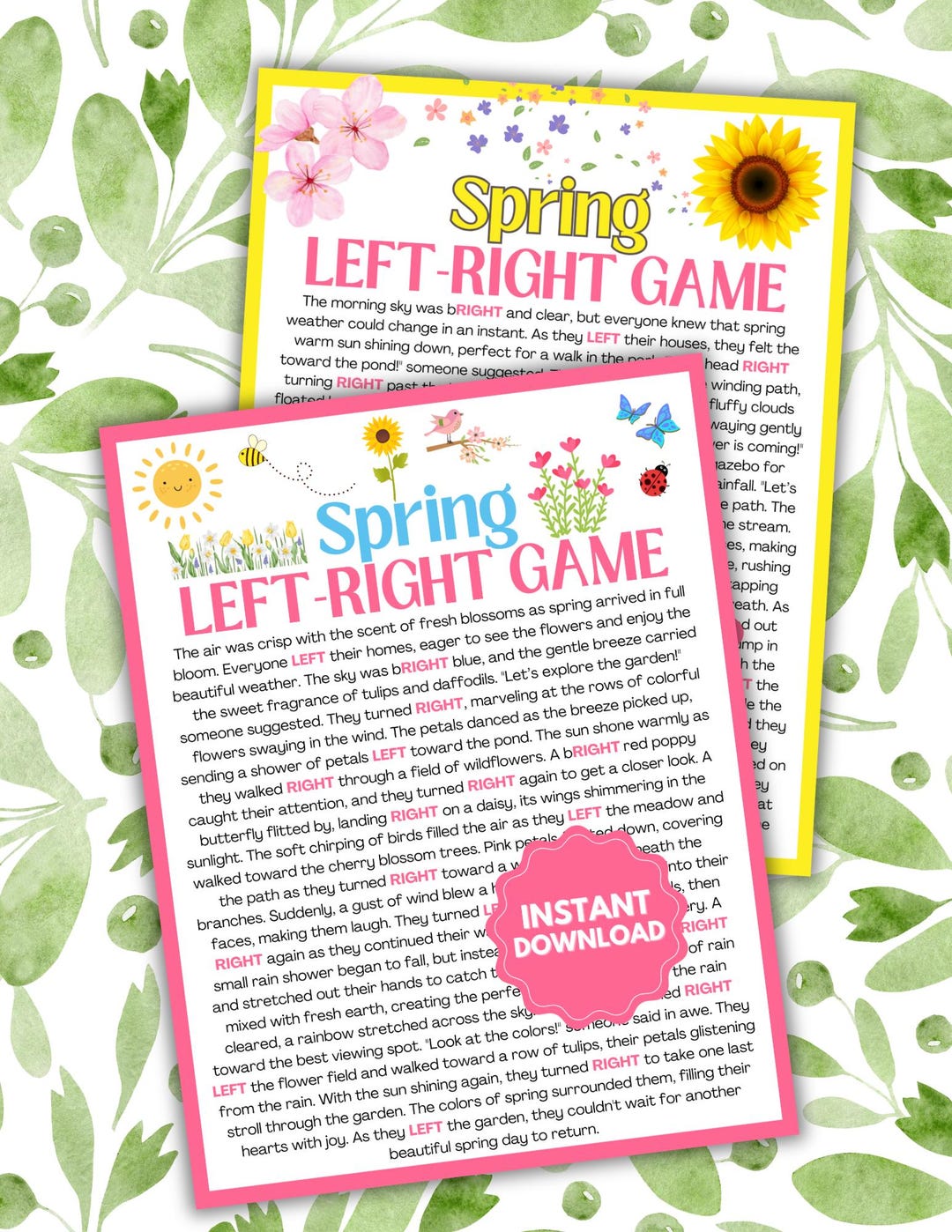 Left Right Spring Game | Spring Left-right | Left Right Spring ...