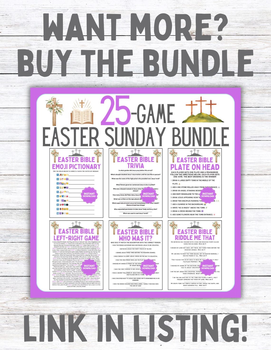 Easter Bible Bingo Game | Easter Bible Find the Guest | Bible Study ...