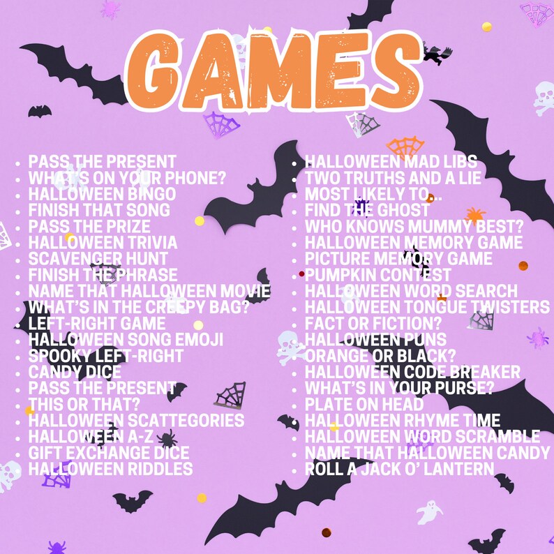 Halloween Games | Halloween Party Games | Halloween Game Bundle | 40 ...