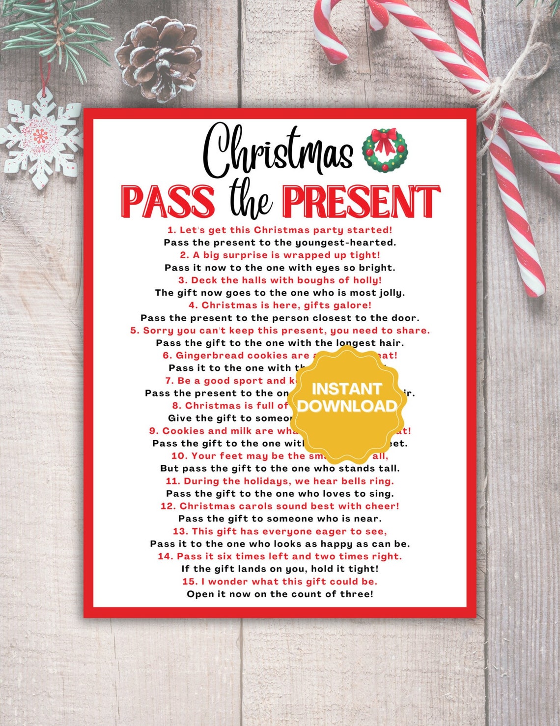 Pass the Prize | Family Christmas Games | Pass the Present Game | Left ...