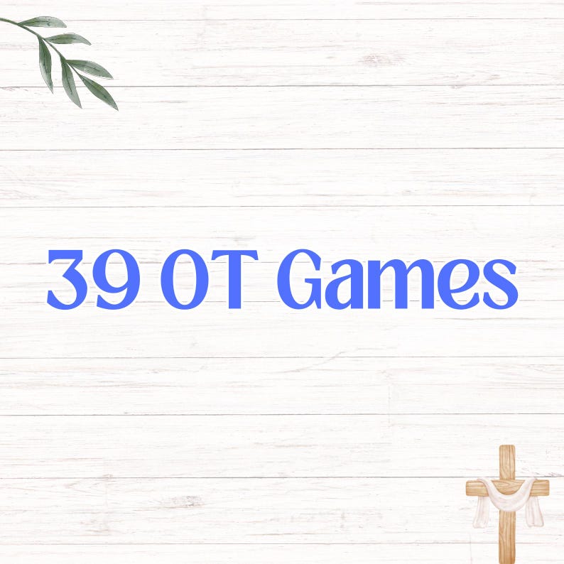 Old Testament Bible Left-right Bundle L 39 Old Testament Bible Games L ...