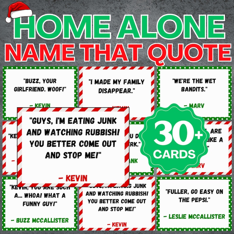 Home Alone Movie Game | Name That Christmas Quote | Home Alone Trivia ...