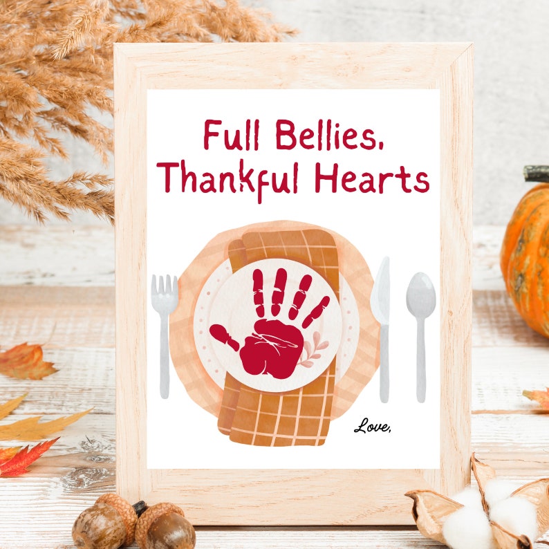 Thanksgiving Handprint Craft | Thanksgiving Craft | Fall Gratitude ...