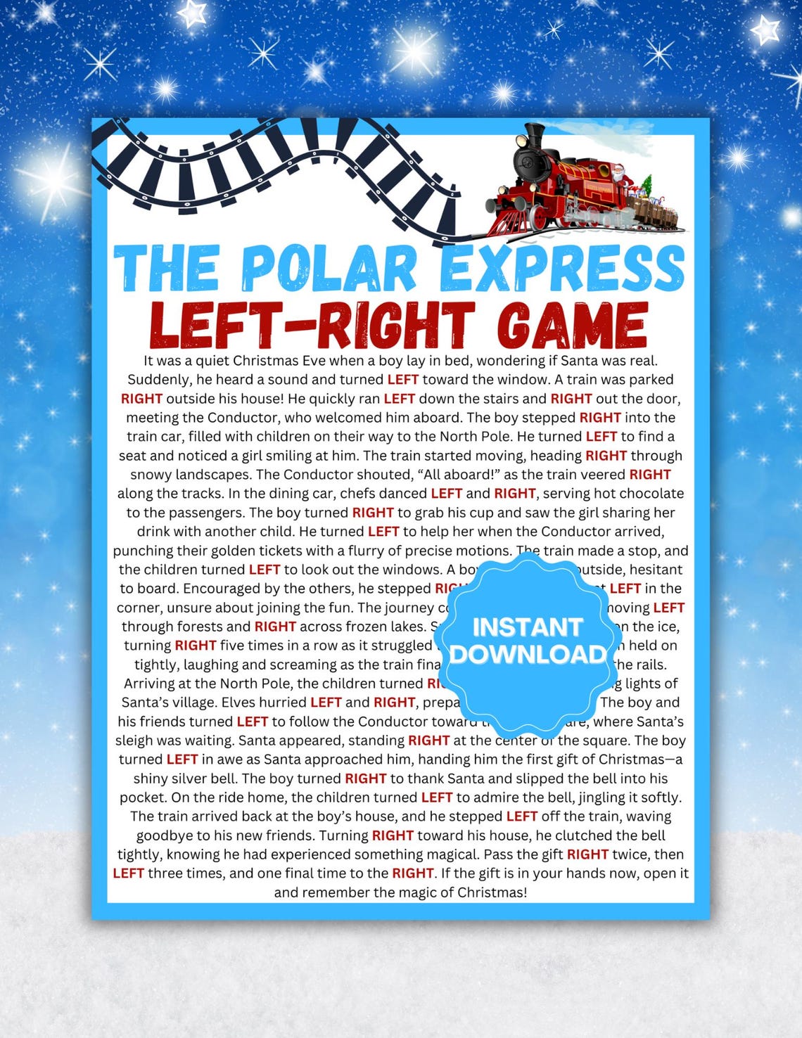 The Polar Express Left-right Game | Christmas Movie Game | Left Right ...