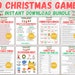 50 Christmas Games BUNDLE | Christmas Party Games | Christmas Game ...