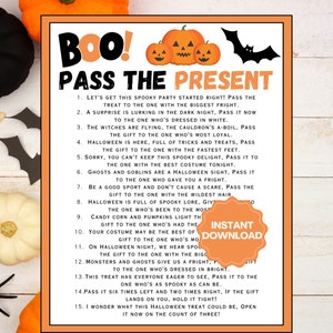 Halloween Pass the Present | Halloween Party Games | Pass the Prize ...