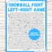 Left Right Christmas Game | the Snowball Fight | Left Right Christmas ...