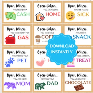 Open When College Envelopes | Open When Letters for College Students ...