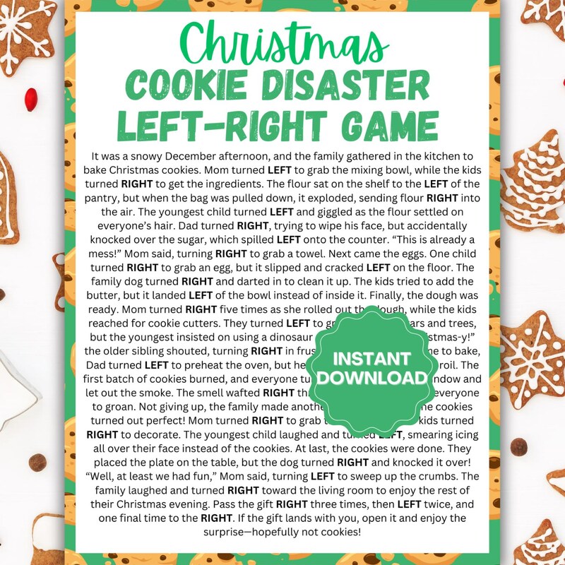 Christmas Cookie Game - Etsy